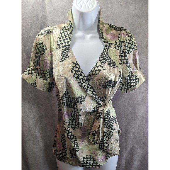 BCBGMaxAzria | Tops | Bcbgmaxazria Silky Wrap Top | Poshmark